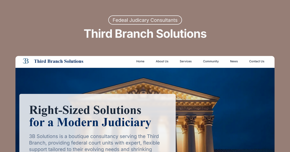 Federal Court Consulting Services - Third Branch Solutions | Third Branch Solutions